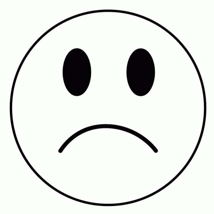 Dibuja gratis Emoji triste sencillo para colorear, imprimir e dibujar ... Dibuja gratis Emoji triste sencillo para colorear, imprimir e dibujar ...