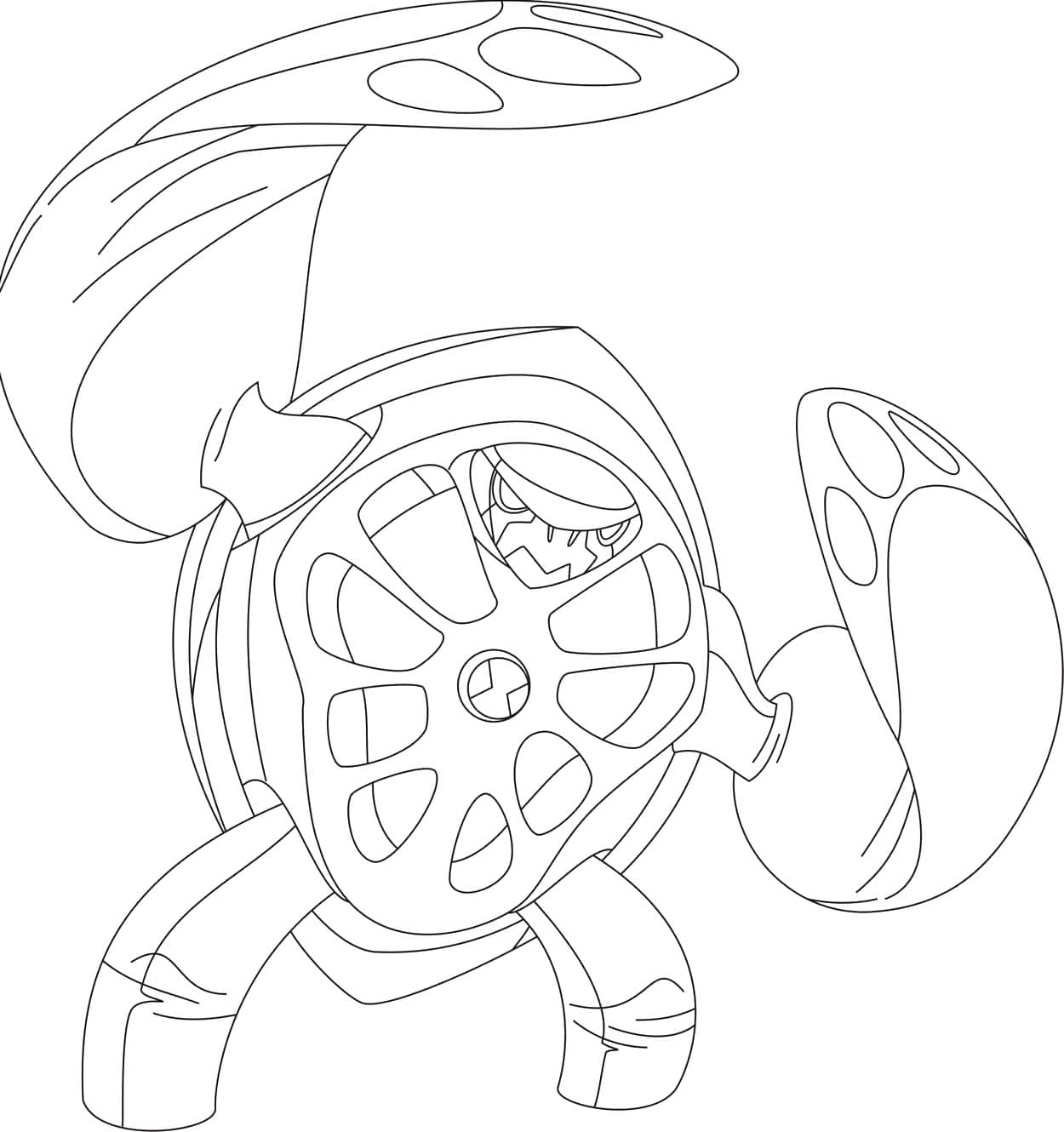 Dibujar Ben 10 simple para colorear, imprimir e dibujar – ColoringLib Dibujar Ben 10 simple para colorear, imprimir e dibujar – ColoringLib