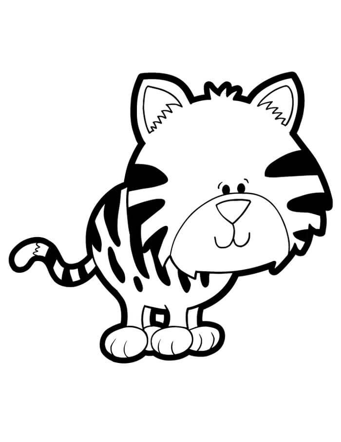 Dulce Tigre para colorear, imprimir e dibujar – ColoringLib Dulce Tigre para colorear, imprimir e dibujar – ColoringLib